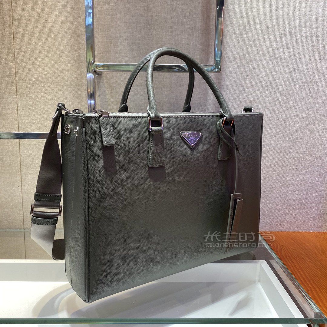 普拉达Prada 2VG061 男士杀手包新款款皮革托特包,图片,价格_米兰时尚包包网
